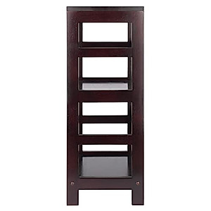Winsome Leo model name 2 tier Shelving, Tall, Espresso