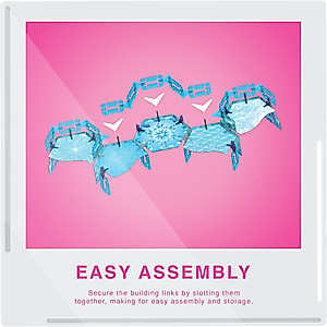 PINXIES Enchanted Ice Castle | Build-Your-Own Magical Kingdom Play Set, Kids 3D Puzzle Toy - STEM Girl Toys Ages 6-7 and Up