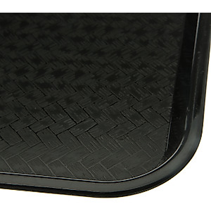 Carlisle FoodService Products CT101403 Cafe Standard Plastic Cafeteria/Fast Food Tray, NSF Certified, BPA Free, 14" Length x 10" Width, Black