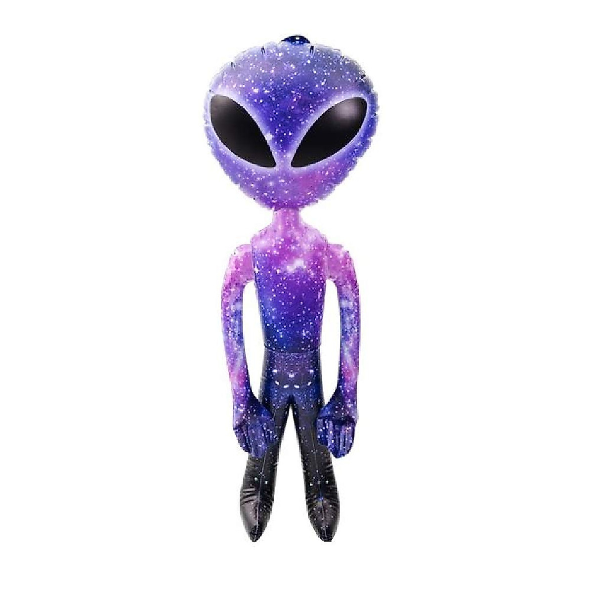 Novelty Treasures Colorful UFO Alien Inflate 3 Pack Space Galaxy Tie Dye Rainbow Party Decorations