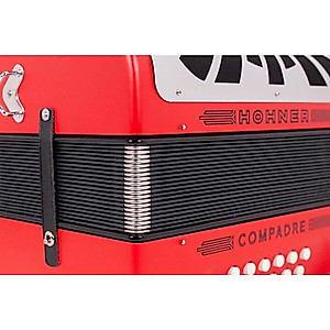 Hohner Compadre EAD Accordion (Red) with Gig Bag