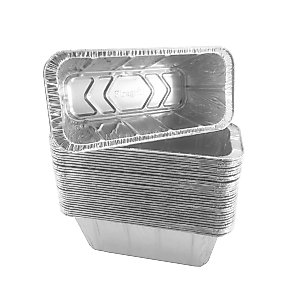 Firsgrill 30 Pack Professional Replacement Blackstone 17" 22" 28" 30" 36" Aluminum Foil Tray Drip Pans Griddle Grease Cup Liners 8" L x 3.75" Wx 3" D