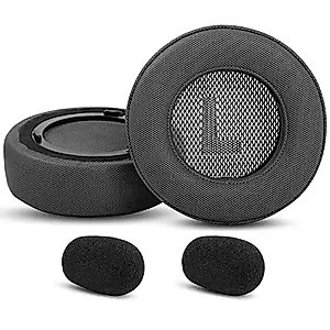 YunYiYi Virtuoso XT Ear Pads Replacement Cushion Compatible with Corsair Virtuoso RGB Wireless SE/Virtuoso XT Gaming Headset Earpads Thicker (Dark Gray)