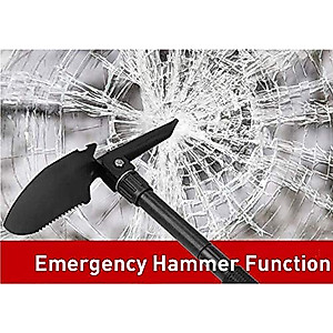 HeyUK Premium Ice Scraper Folding Mini Multi-Functional Snow Shovel for Car Ice Scraper Car Tires Frost and Snow Removal Survival Spade Emergency Garden Camping Tool