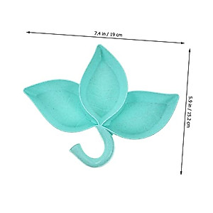 COLLBATH Condiment Cups 6pcs Dipping Dish Leaf Saucer Soy Sauce Dish Sauce Plate Seasoning Bowl Mini Condiment Bowls Leaf Dipping Bowl