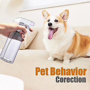 JohnBee Spray Bottles - 16.9oz/2Pack - Premium Adjustable Spray Bottles for Cleaning - No Leak And Clog Mister Spray Bottle - Spray Bottle For Hair, Plants, Pet, Vinegar, And Rubbing Alcohol Reagent