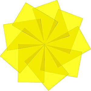 Pangda 9 Pack Gel Filter Colored Correction Gel Light Filter Transparent Color Film Plastic Sheets, 11.7 by 8.3 Inches (Yellow)