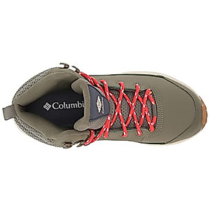 Columbia Women's Trailstorm Peak Mid Hiking Shoe, Stone Green/Nocturnal, 9.5