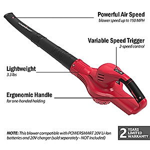 PowerSmart 20V Leaf Blower Bare Tool