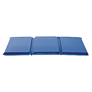 2 Inch Two-Tone Blue Germ-Free Rest Mat by MyPerfectClassroom, Tri-Fold Mat for Comfortable and Safe Nap Time in Daycares, Preschools and Playrooms