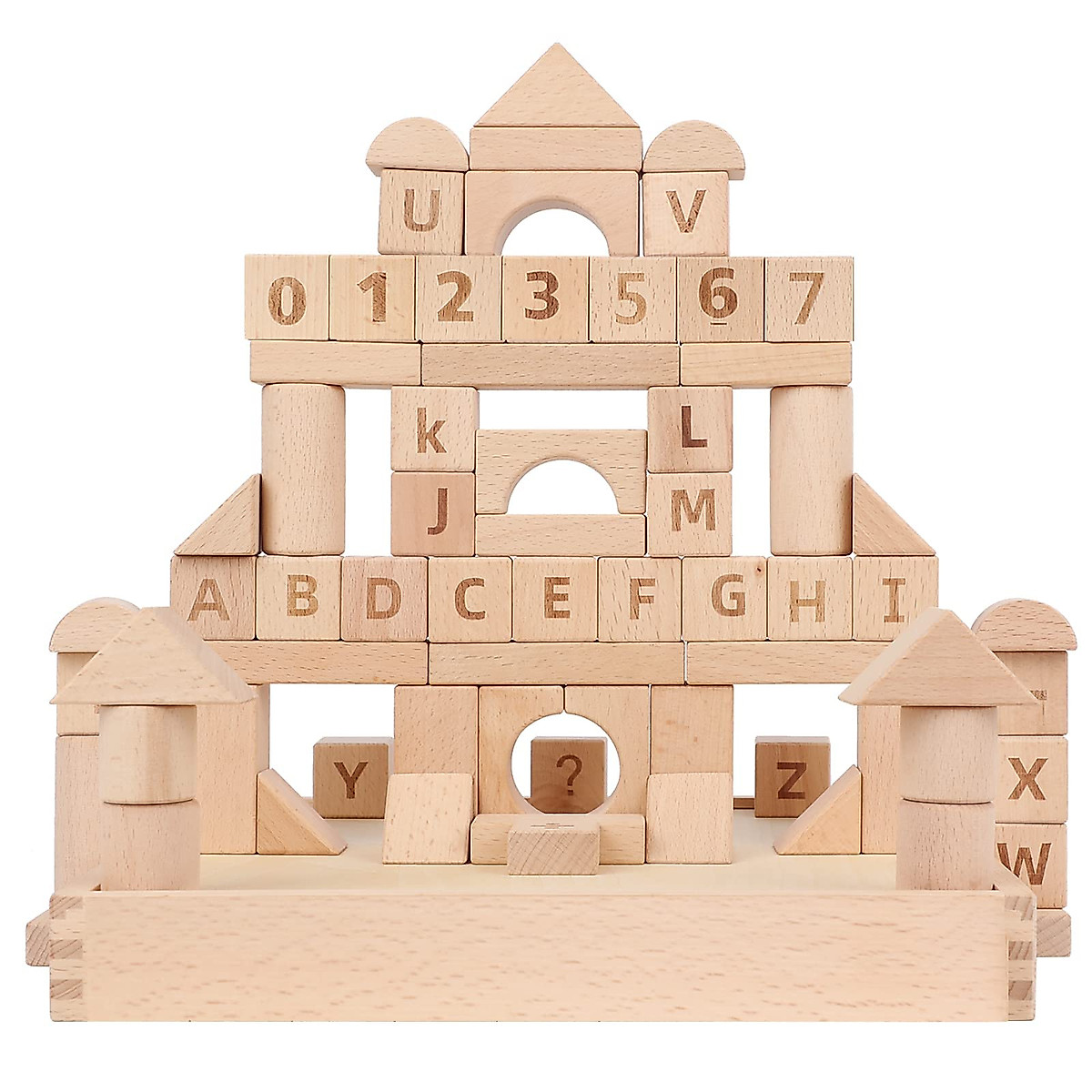 Arthopt Wooden Stacking Rocks (82PCS)