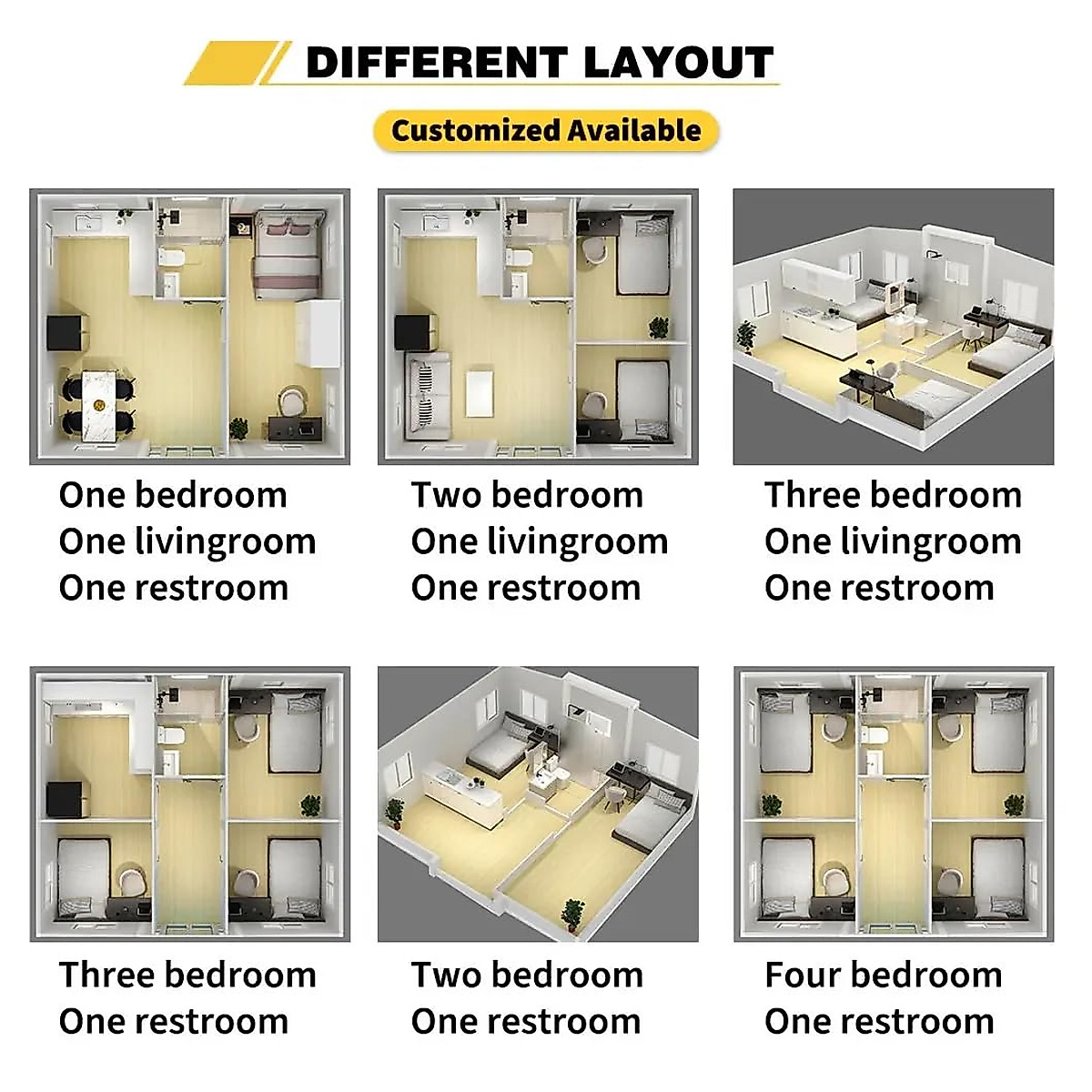 Casas Prefabricadas 20 Ft 40Ft Expandable Container House Container Hotel Room