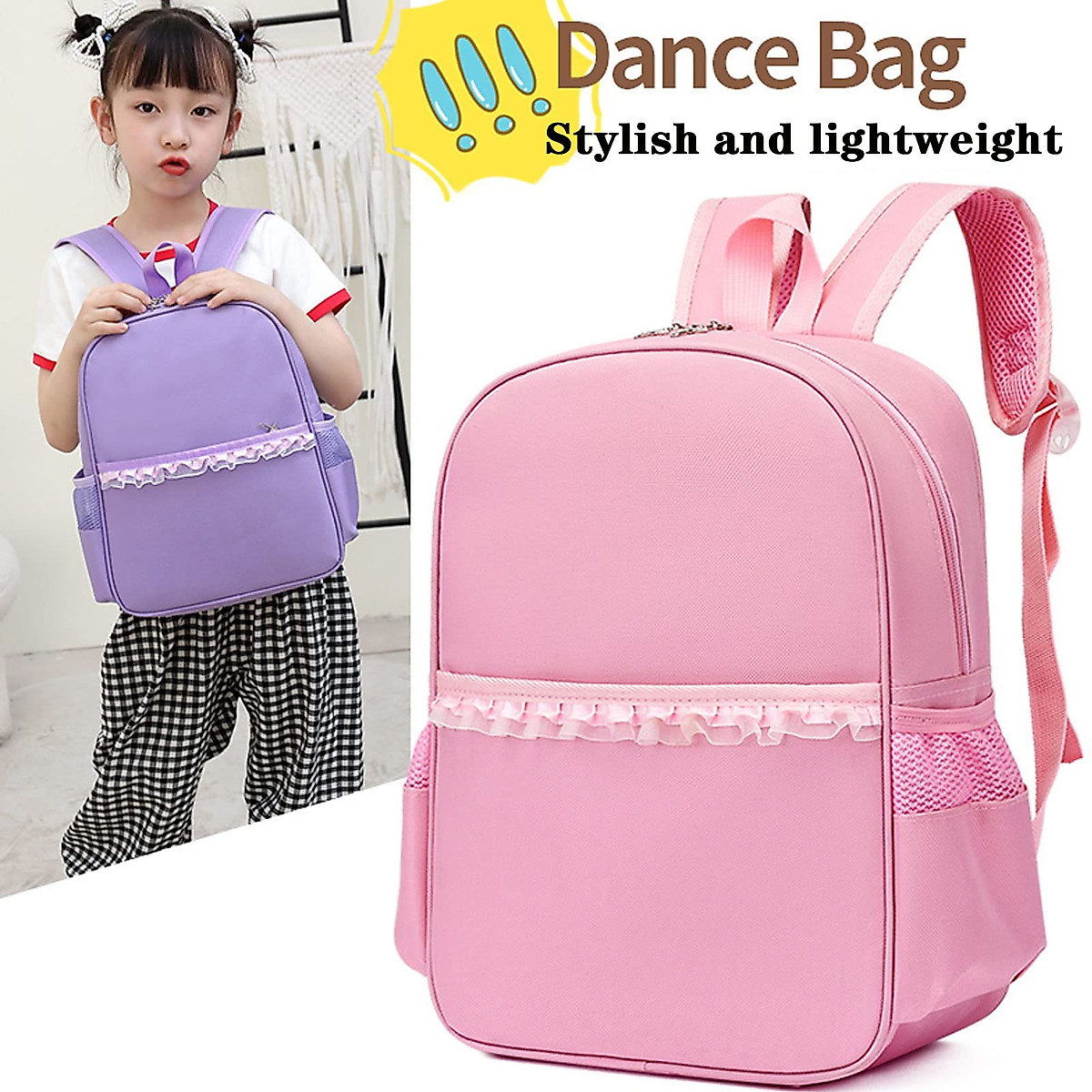 Yitengteng Ballet Dance Backpack Little Girls Ballerina Bag for Dance Toddler Gymnastics Latin Dance Yoga Tap Dance Jazz Storage Bag High Capacity