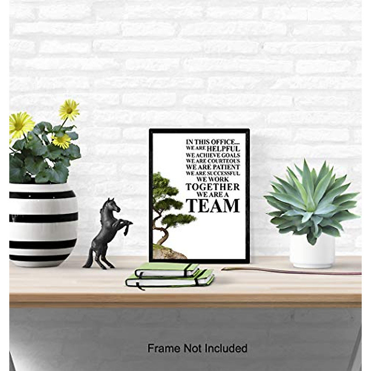 Team Office Wall Art Decor- Unique Motivational Gift for Boss, Manager - UNFRAMED Photo 8X10 - Inspirational Teamwork Quote Print