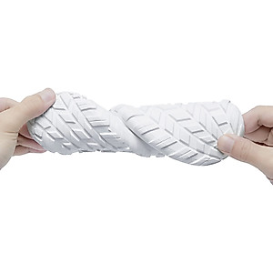 Racqua Men&Women Breathable Water Shoes Aqua Socks for Hiking Diving Surf Diving Sport Quick-Dry Pool Beach Swim Shoes White 8W/7M