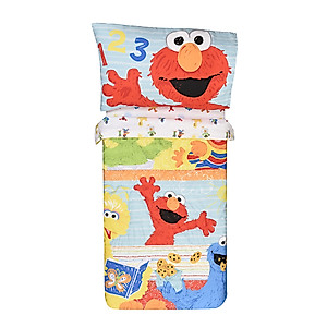 Expressions 3 Piece Toddler Bedding Set Sesame Street Standard Crib Bedding Set, Includes Soft Microfiber Reversible Comforter, Fitted Sheet, Pillowcase for Kids