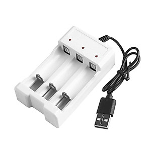 Pulabo USB 3 Slots Universal Battery Charger for Rechargeable AA/AAA Batteries SuperioraEuro,Quality & Creative Affordable, OneSize