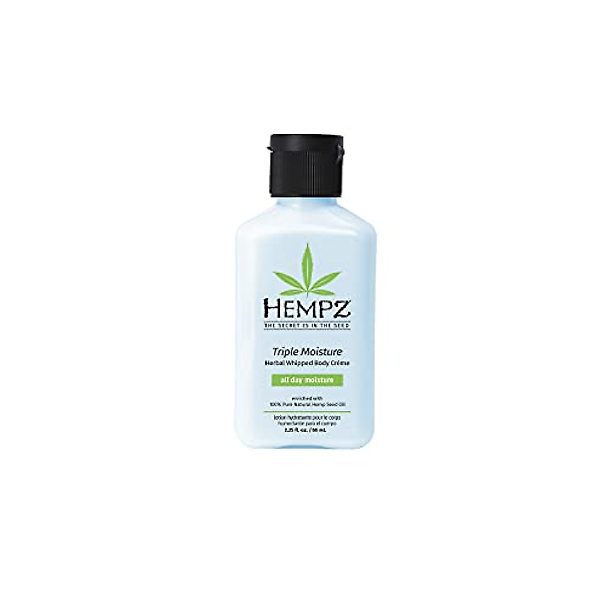 HEMPZ Body Lotion Triple Moisture - Whipped Crème Daily Moisturizing Cream, Shea Butter Hand and Body Moisturizer - Hemp Lotion - Skin Care Products, Hemp Seed Oil - 17 oz.