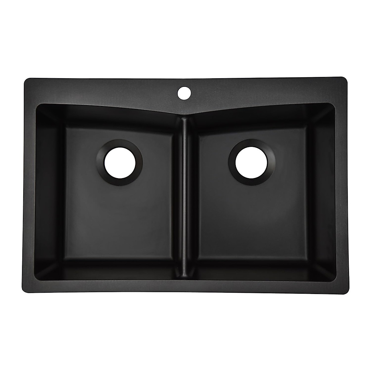 33" x 22" Quartz Kitchen Sink, Double Bowl Kitchen Sinks, Drop in sink, large sinks Quartz Undermount Kitchen Sink, Galaxy Black Kitchen Sink, Double Sink Kitchen, Lexicon Platinum LP-800TM-K-SO