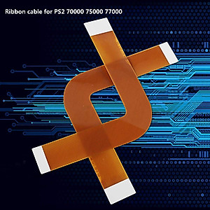 Ribbon Cable for PS2 Slim, 2pcs 7W Pickup Laser Lens Flat Ribbon Flex Cable Repair Part for PS2