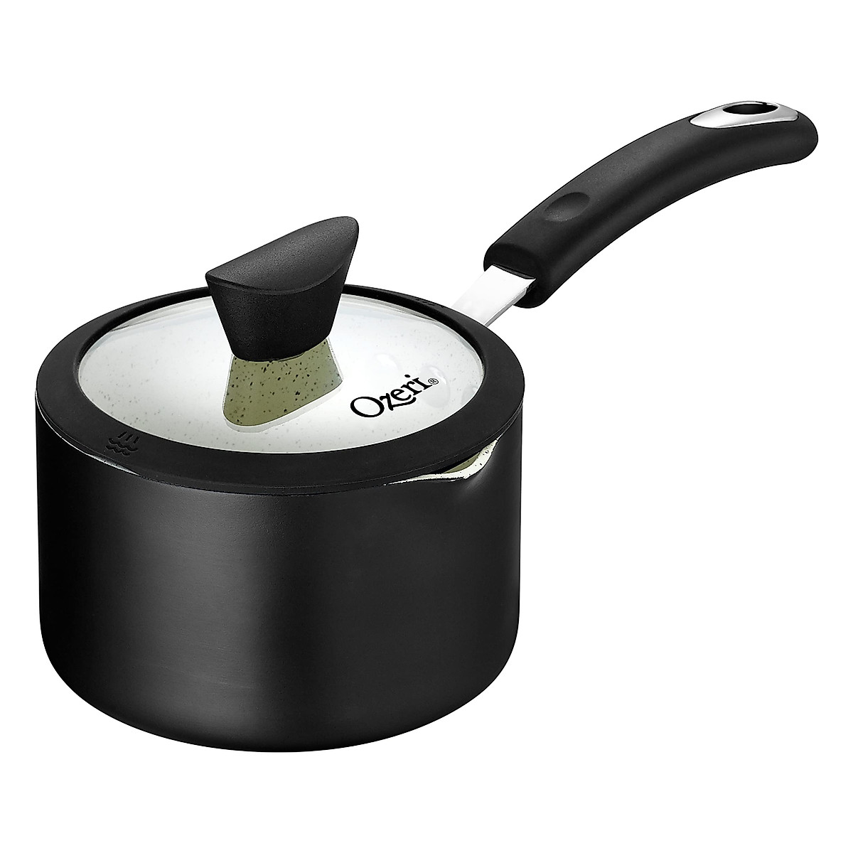 The All-In-One Stone Saucepan and Cooking Pot by Ozeri - 100% APEO, GenX, PFBS, PFOS, PFOA, NMP and NEP-Free German-Made Coating
