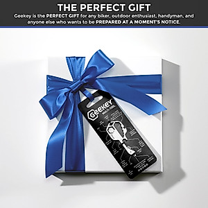 Geekey Multi-tool | Original Key Shaped Pocket Tool | Stainless Steel Keychain Utility Gadget | 16+ Tools | TSA Safe Multitool | Gift for Men, Women, Valentine's, Groomsmen, Birthday, Father