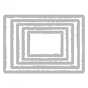 Sizzix, Multi Color, Thinlits Die Set , Stacked Deckle by Tim Holtz, 5 Pack, One Size