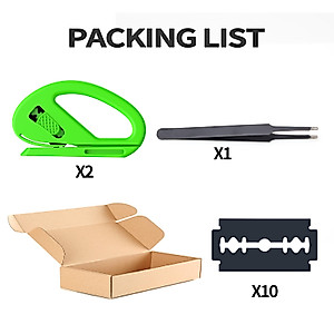 YAMXIN Sliding Gift Wrap Cutter - Wrapping Paper Cutter - Fit Most Gift Wrapping Paper Rolls-Creen - 2pcs