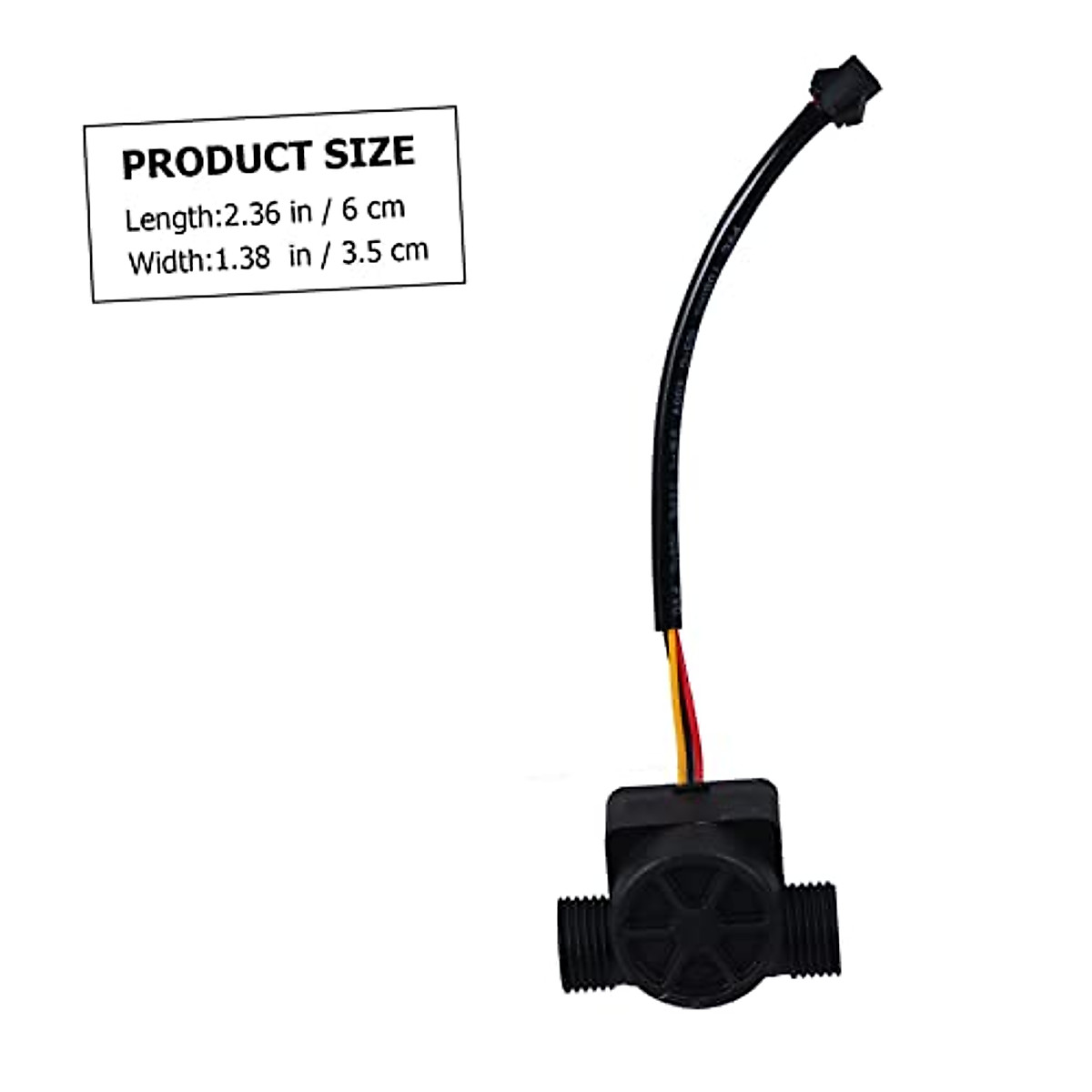 TEHAUX Sensor Water Flow Counter Liquid Flow Meter Fuel Meter Beverage Machine Flowmeter Water Flow Control Meter Control Water Flow Food Grade Plastic Fuel Oil G1