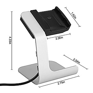 Tranesca Charging Stand/Charging Dock/Charging Cradle Compatible with Fitbit Ionic with 6ft Charging Cable Integrated