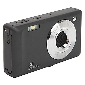 Digital Camera for Kids, 1080P Digital Camera Video Camera 16X Digital Zoom, Compact Point and Shoot Camera Portable Small Camera for Teens Students Boys Girls Seniors (Black)