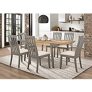 Coaster Furniture Nogales Wooden Acacia and Coastal Grey Dining Table 109811
