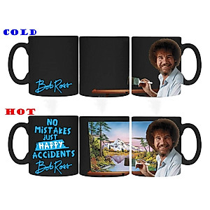 Bob Ross No Mistakes Just Happy Accidents Heat Change Mug