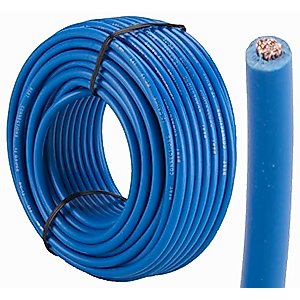 12 GA Gauge 50' Feet Blue Audiopipe Car Audio Home Remote Primary Cable Wire