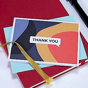 L'apostrophe Thank You Cards - Set of Small Blank Notecards - Modern Design for Small Business, Birthday, Graduation, All Occasions (16 count)