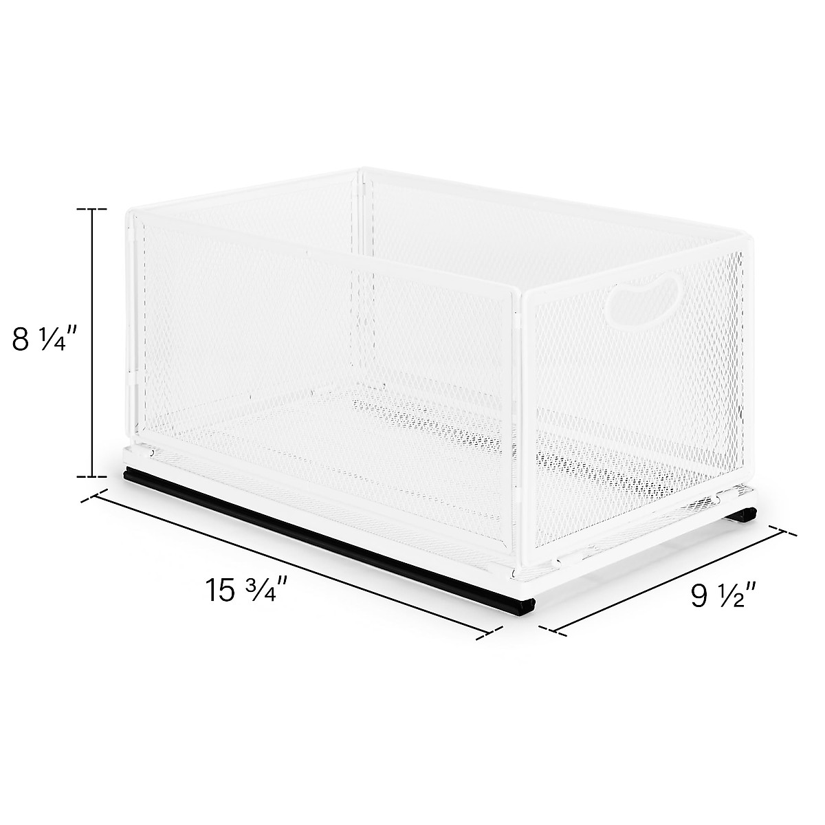 StorageWorks Pull Out Cabinet Organizer, Under Sink Organizers and Storage Rack, Slide Out Cabinet Drawers for Bathroom, Pantry, Kitchen, White