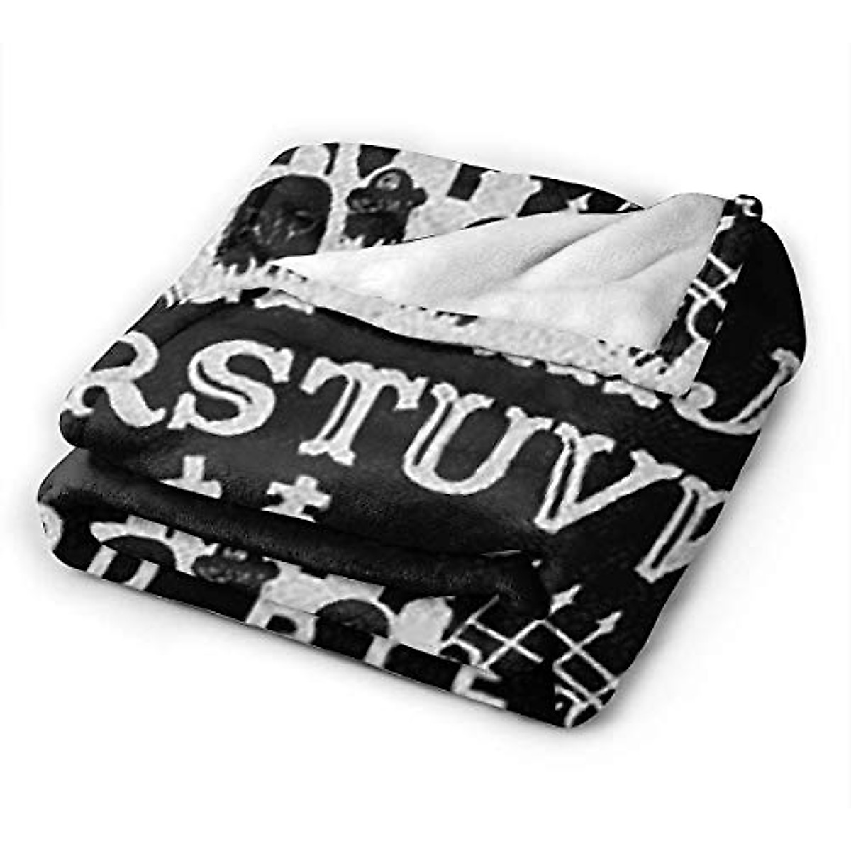 Ouija Board Black Print Ultra-Soft Micro Fleece Blanket Throw Light Weight Warm Blanket for Bed Couch Chair Living Room All Season (60"x50")