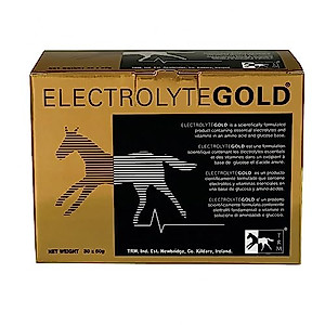 TRM Electrolyte Gold Horse Feed Supplement with Antioxidants | Replenishes Electrolytes and Combats Fatigue - 30 Qty x 1.76 oz Each