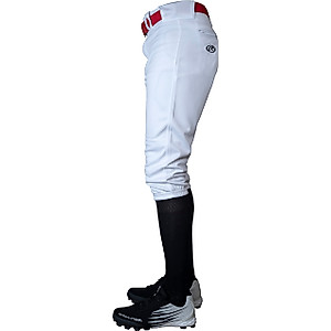 Rawlings Mens Knee High Baseball-pants, White, Medium US