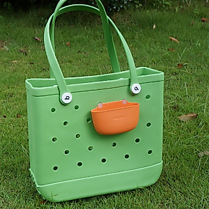 MOTAIN Motain Insert Travel Organizer Storage Pouch,Accessory Bag Compatible with Bogg Bags,Keep Cell Phone, Lipstick, Sunglasses etc(Orange)