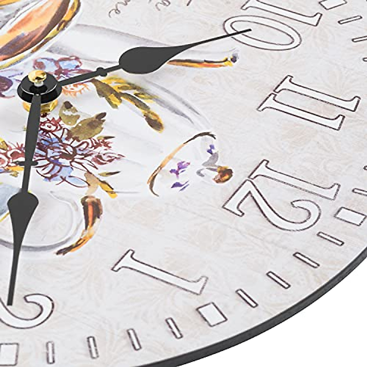 La Crosse Clock 404-2631T-INT 12 Inch Tea Time Quartz Wall Clock