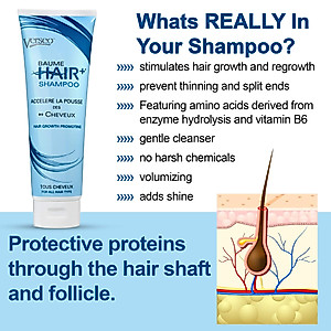 "Verseo Hair Strengthening Shampoo and Conditioner for Men and Women - Natural Scent - 8.5 oz Each - Unisex - For Hair Growth & Nourishing"