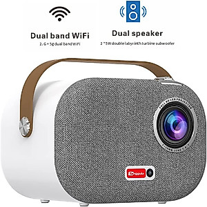 Tanggula Y1 Portable LED Projector | TV Box 2 in 1 | Real 1080P Full HD | Android 9.0 | 2GB+32GB Dual Band WiFi 2.4Ghz/5Ghz