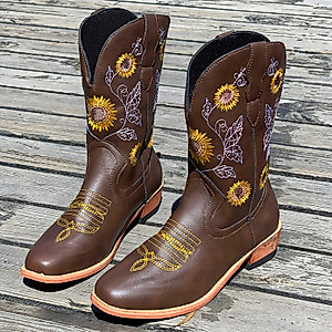 Womens Sandals, Womens Cowboy Boots Square Toe Womens Fashion 2022 Boots Sport Shoes Summer Booties Purple Bohemian Boots Women Rain Boots