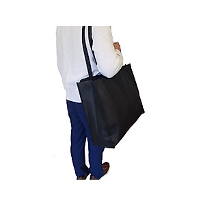 ImpecGear 20" Extra Large Grocery Bag Recycled Reusable Shopping Tote Bag Eco-Friendly Material (3, Royal)