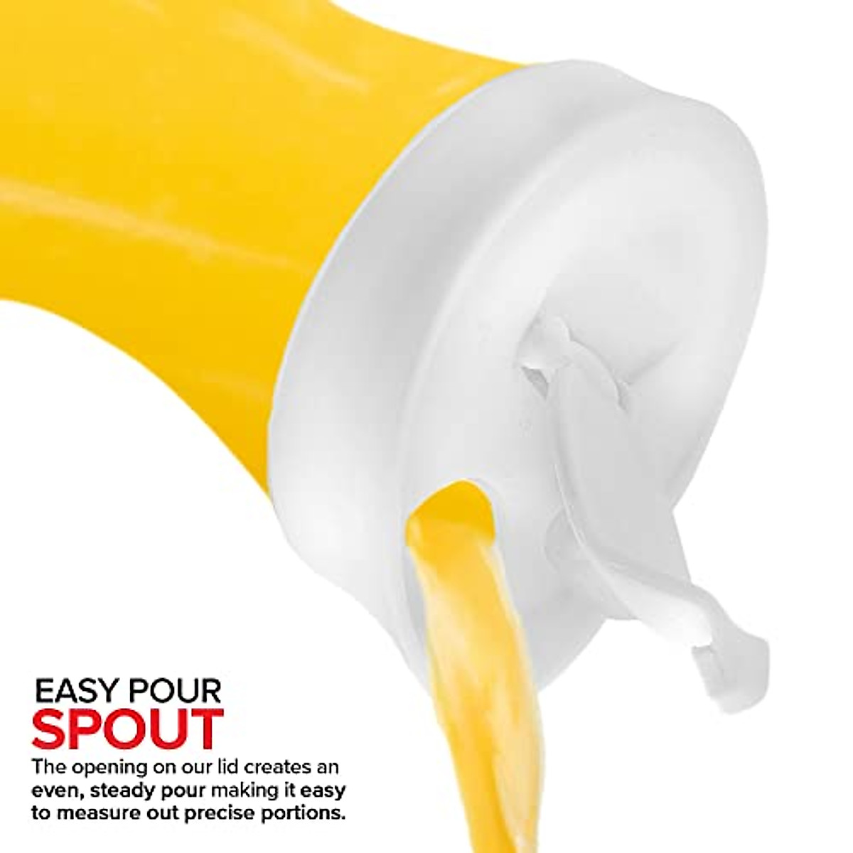 Plastic Juice Carafe with Lids (Set of 2) 32 oz Carafes for Mimosa Bar, Drink Pitcher with Lid, Water Bottle, Milk Container, Clear Beverage Containers for Fridge, Pantry Storage, Round Pitchers