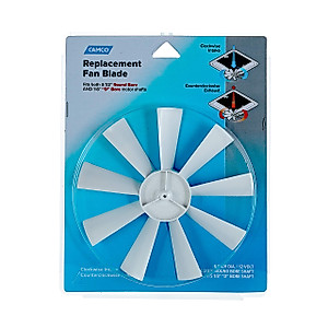 Camco 40428 Replacement RV Vent Inverse Fan Blade , White