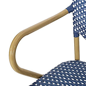 Christopher Knight Home Paul Bistro Set, Dark Teal + White + Bamboo