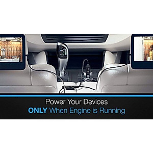 PWR+ Car Charger Replacement for NaviSkauto WONNIE Milanix Proscan Sylvania Philips Dual Screen Portable DVD Player DC Adapter Auto Power Supply Extra Long 11 Ft Cord