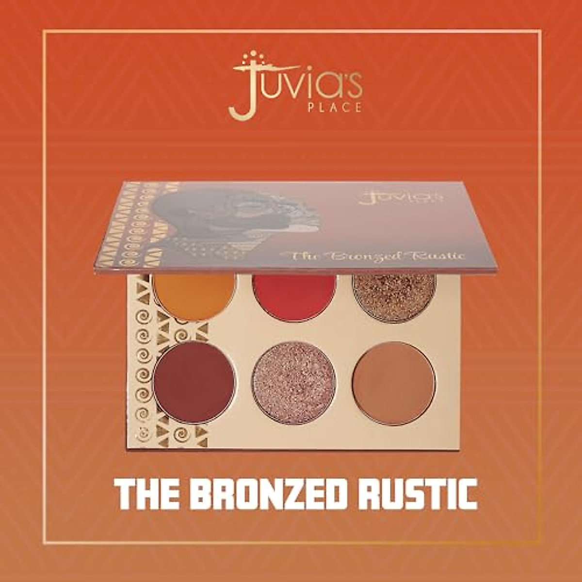 Juvia's Place Golden&Rustic - Shades of 6, Eyeshadow Palette, Professional Eye Makeup, Pigmented Eyeshadow Palette, Makeup Palette for Eye Color & Shine